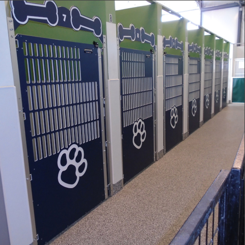 Kennel Ideas: Navy Blue Dog Kennels | Barkly Manor - Gator Kennels