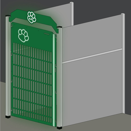 Slotted Dog Kennel Gate - Gator Kennels