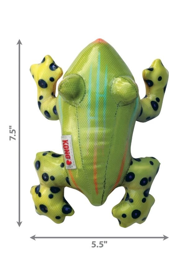 KONG Shieldz Tropics Frog Dog Toy | Country & Stable