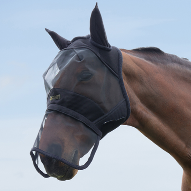 Hy Equestrian Armoured Protect Full Mask with Ears and Nose | Country ...