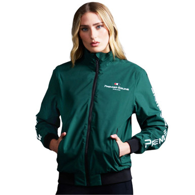 Premier Equine Ladies Omnia Waterproof Riding Jacket in Green | Country ...