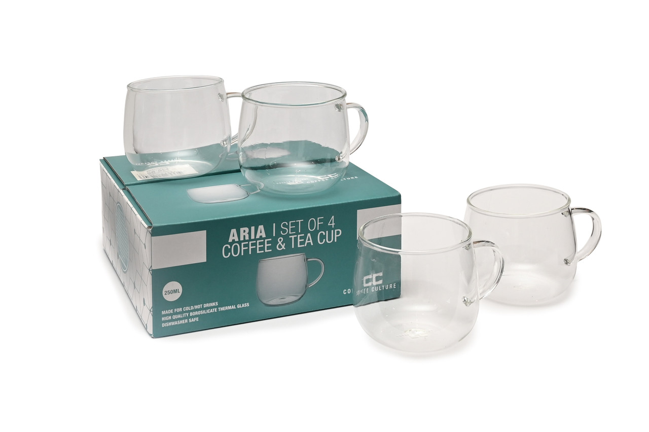 Coffee Culture Aria 250ml Single wall Mug, set of 4