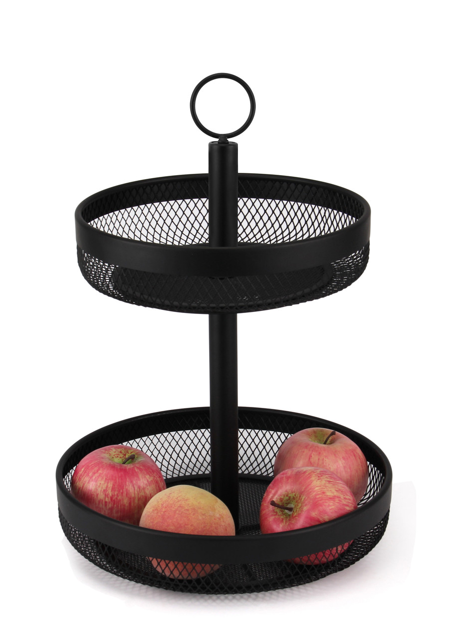 Nero Mesh 2 Tier Basket - Classica