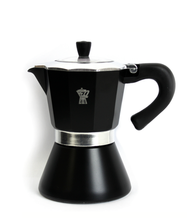 Pezzetti Bellexpress 6 Cup Black Coffee Maker - Induction - Classica