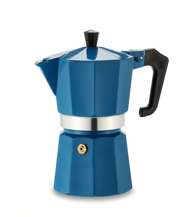 Italexpress 6 Cup Teal Blue Top Cafetiere - Classica