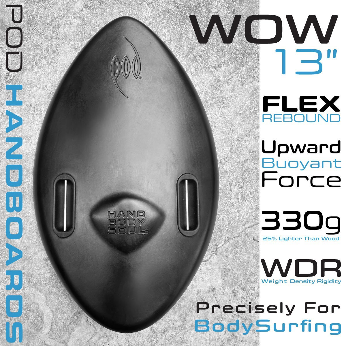 Bodysurfing Handboards & Handplanes | WOW, Classic & Wood | POD Ware ...