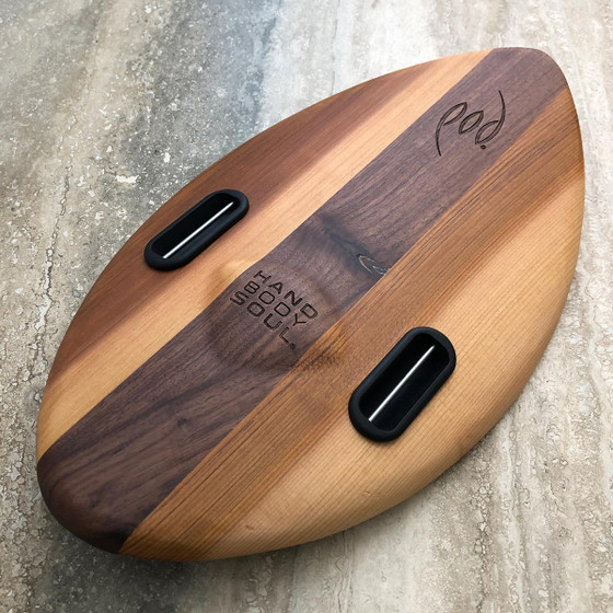 Wood POD Handboards - FLO 375mm 15inch Bodysurfing Handplane
