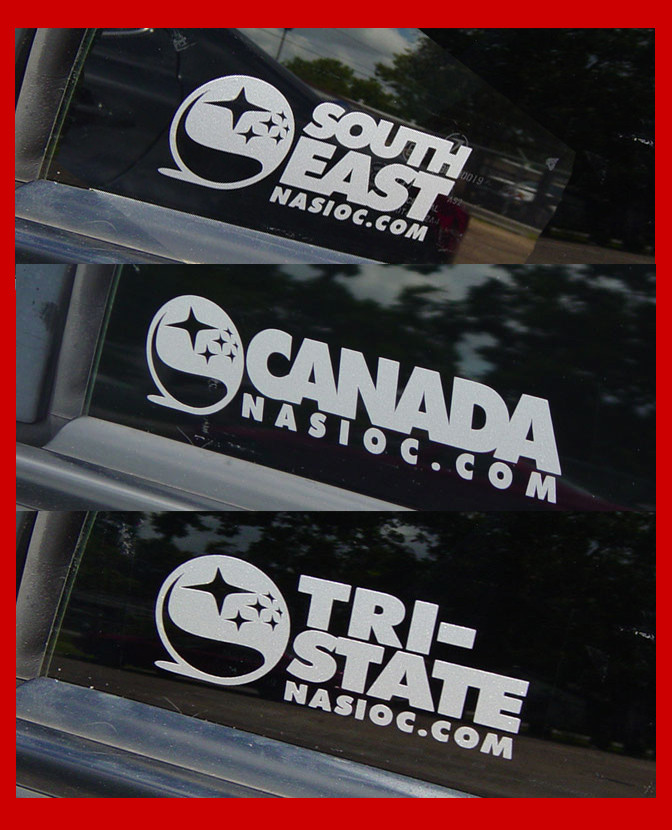NASIOC Regional Stickers | NASIOC Regional Decals