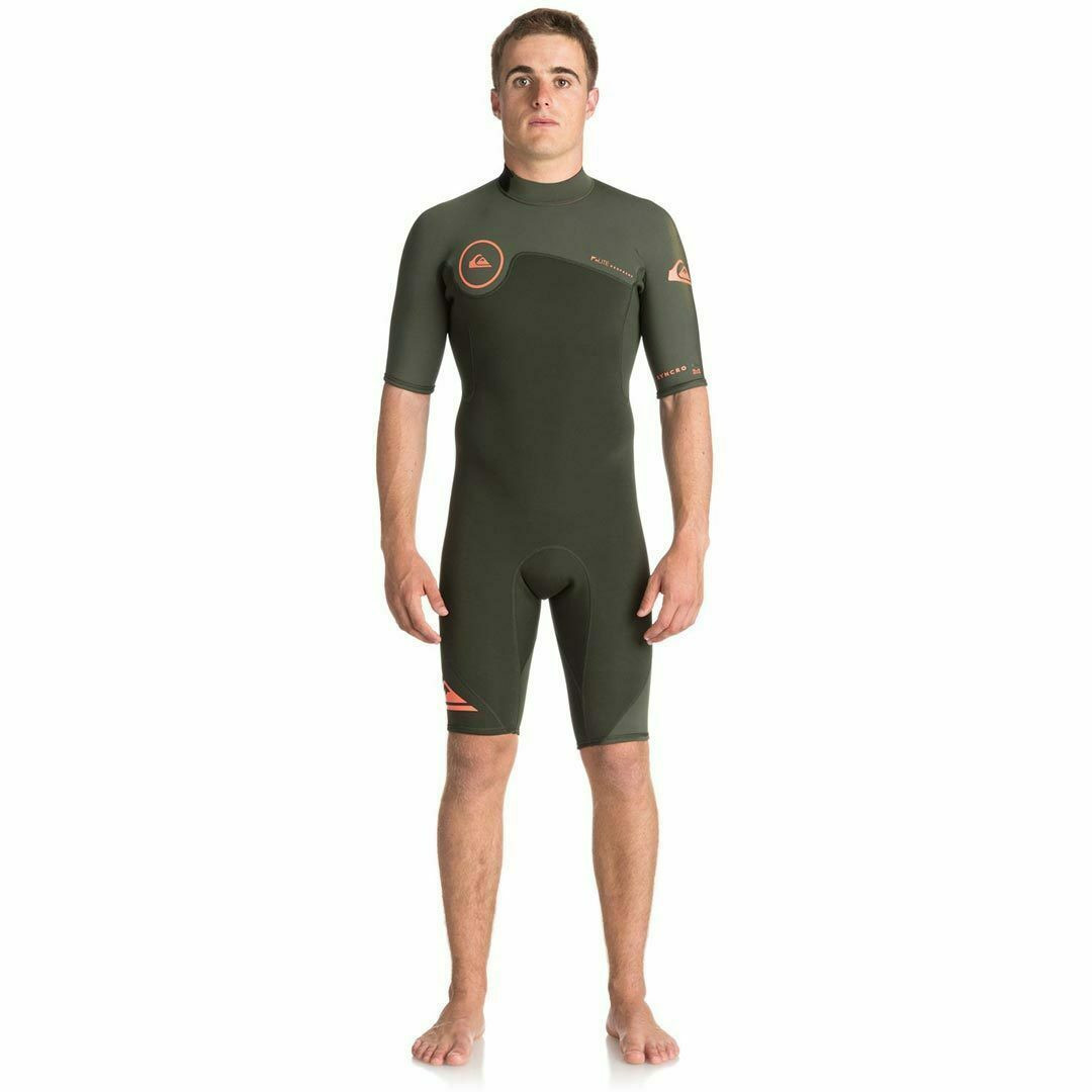 Quiksilver Syncro 2mm Men's Spring Wetsuit - Olive | WakeHouse.com