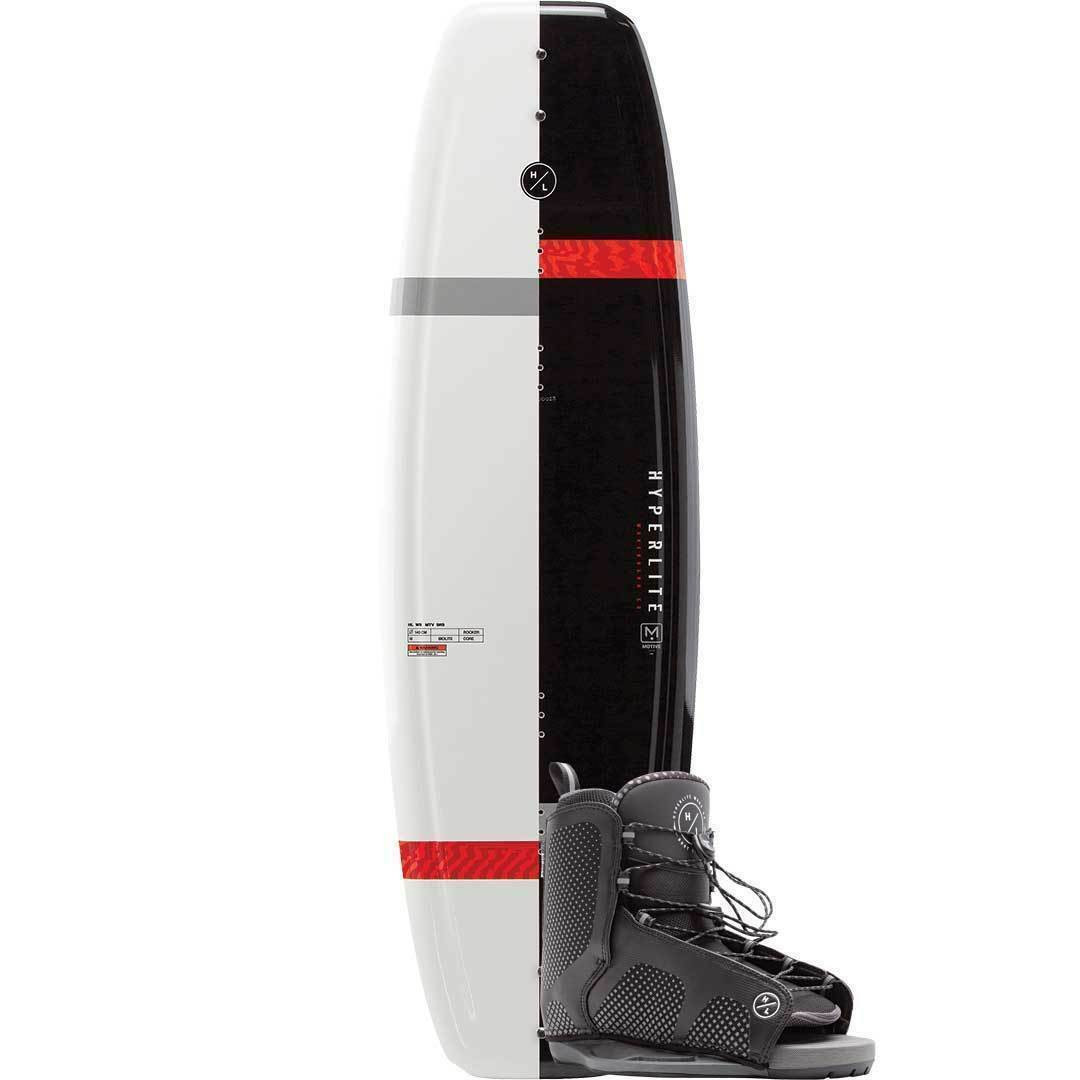Hyperlite Motive Kid's Wakeboard Package w/ Black Remix Boots - 2021 ...