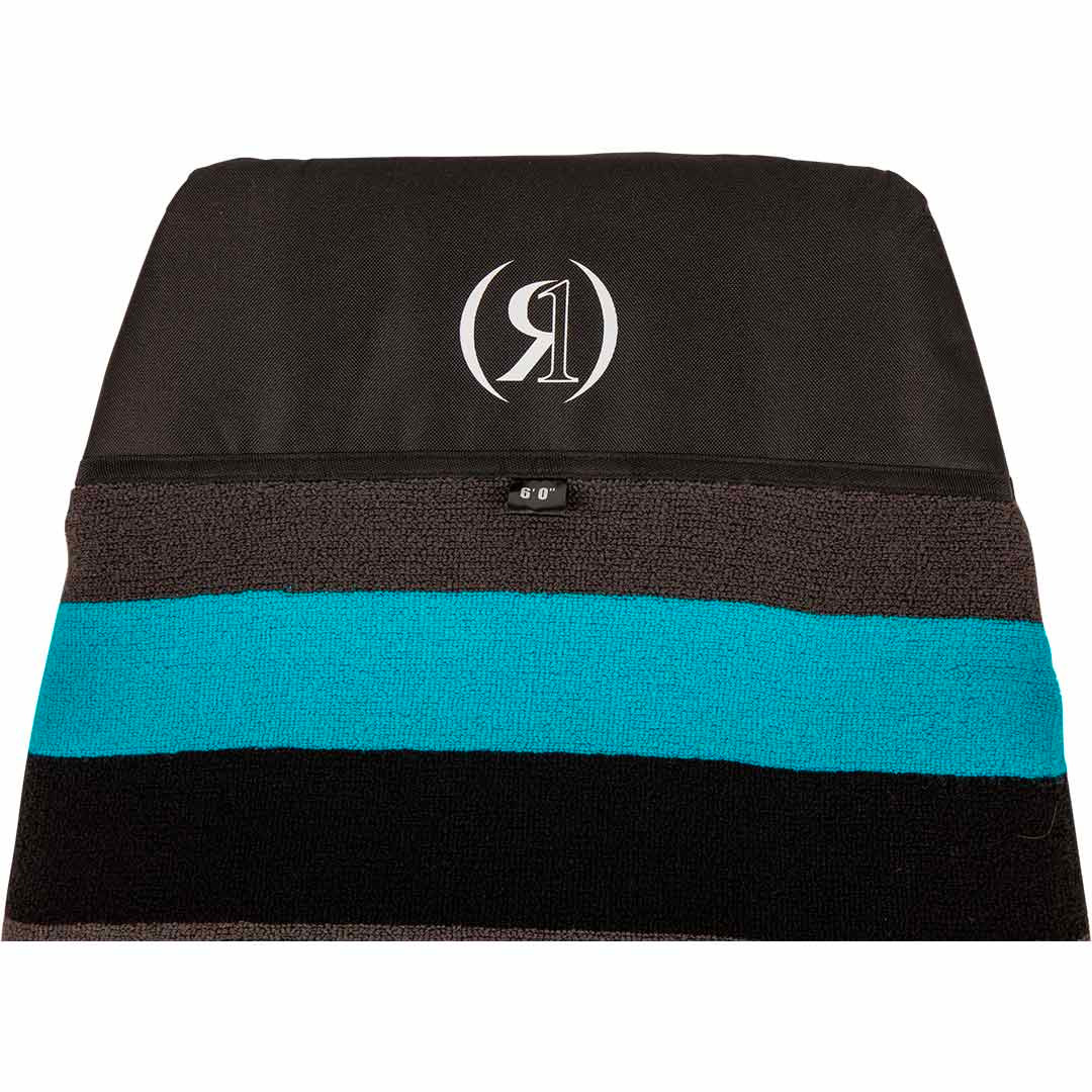 Ronix Surf Sock - Wide Nose - Aqua Blue/ Black / Grey | WakeHouse.com