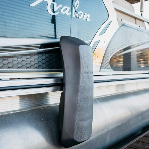 MISSION Boat Gear Maven Pontoon Fenders Bumpers (Charcoal, 2 Piece ...