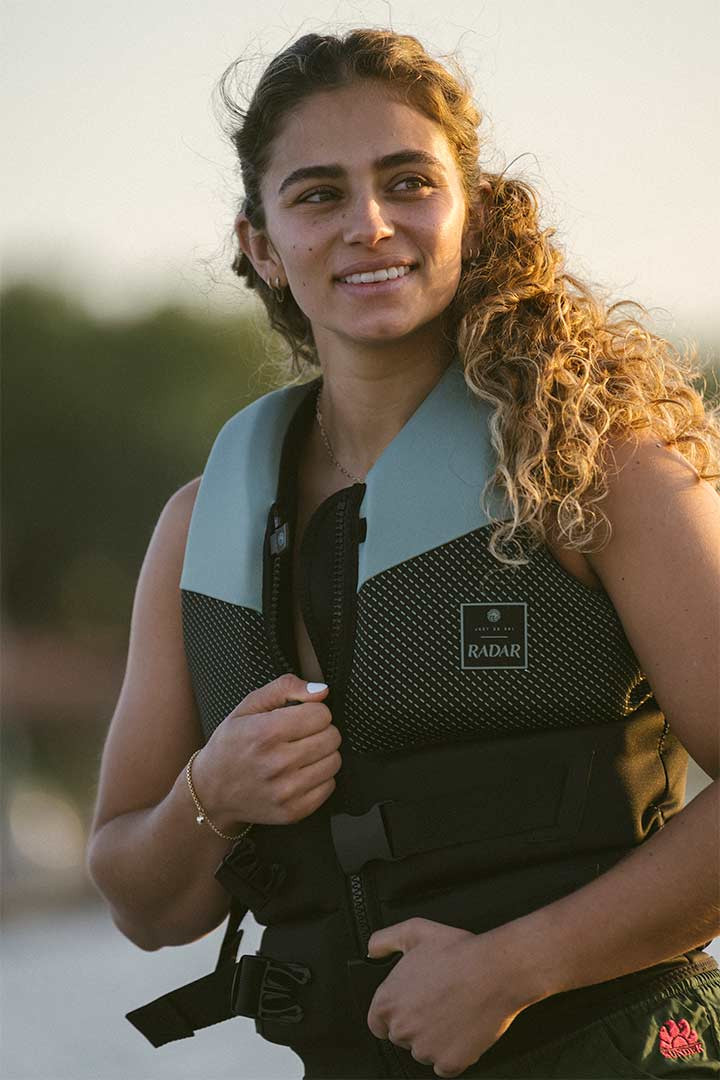 Radar Aura Women's Life Jacket - Black / Mint | WakeHouse.com