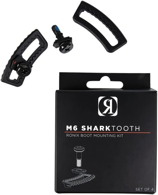 Ronix M6 SharkTooth Wakeboard Boot Hardware (Set of 4), Black - WakeHouse