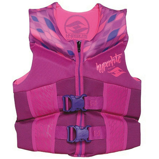 Hyperlite Girl's Youth Life Jacket - Fuchsia | WakeHouse.com