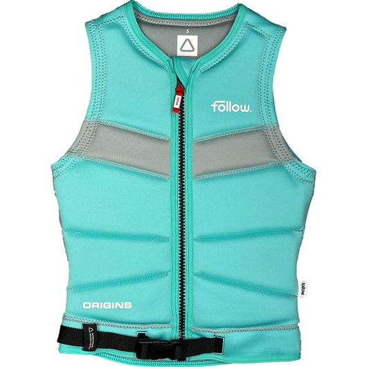 Follow Primary Ladies Comp Vest - Aqua | WakeHouse.com