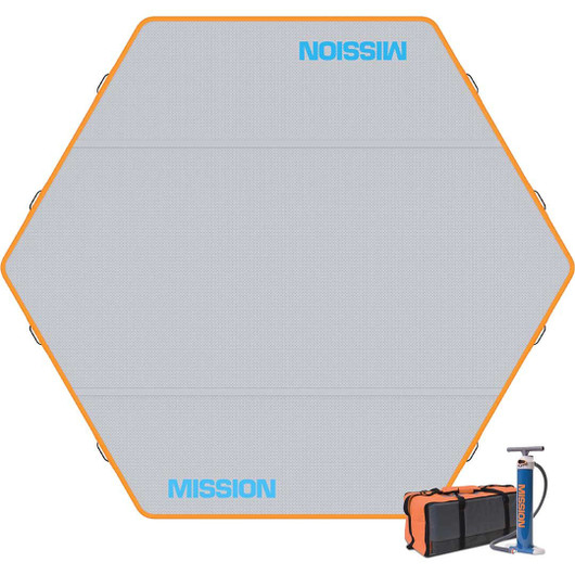 Mission Reef Inflatable Water Mat - 11.5' x 13' HEX | WakeHouse.com