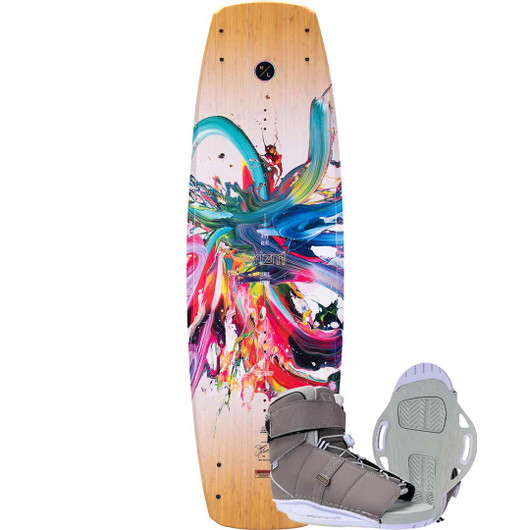 Hyperlite Prizm Women's Wakeboard w/ Viva Boots - 2024 | WakeHouse.com