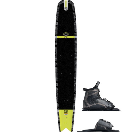 HO Hovercraft Fluro Camo Slalom Ski w/ Stance UltraLite Binding & RTP ...