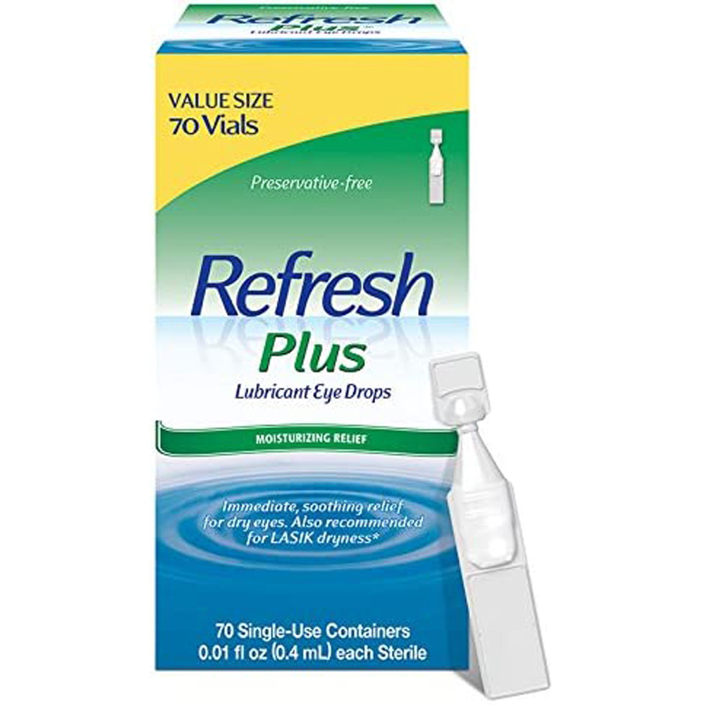 Refresh Plus Lubricant Eye Drops - 70 Single-Use Containers | Thrifty ...