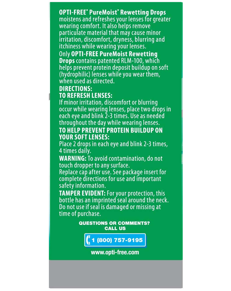 Opti-Free Puremoist Rewetting Drops - 0.4 oz | Thrifty White Health ...