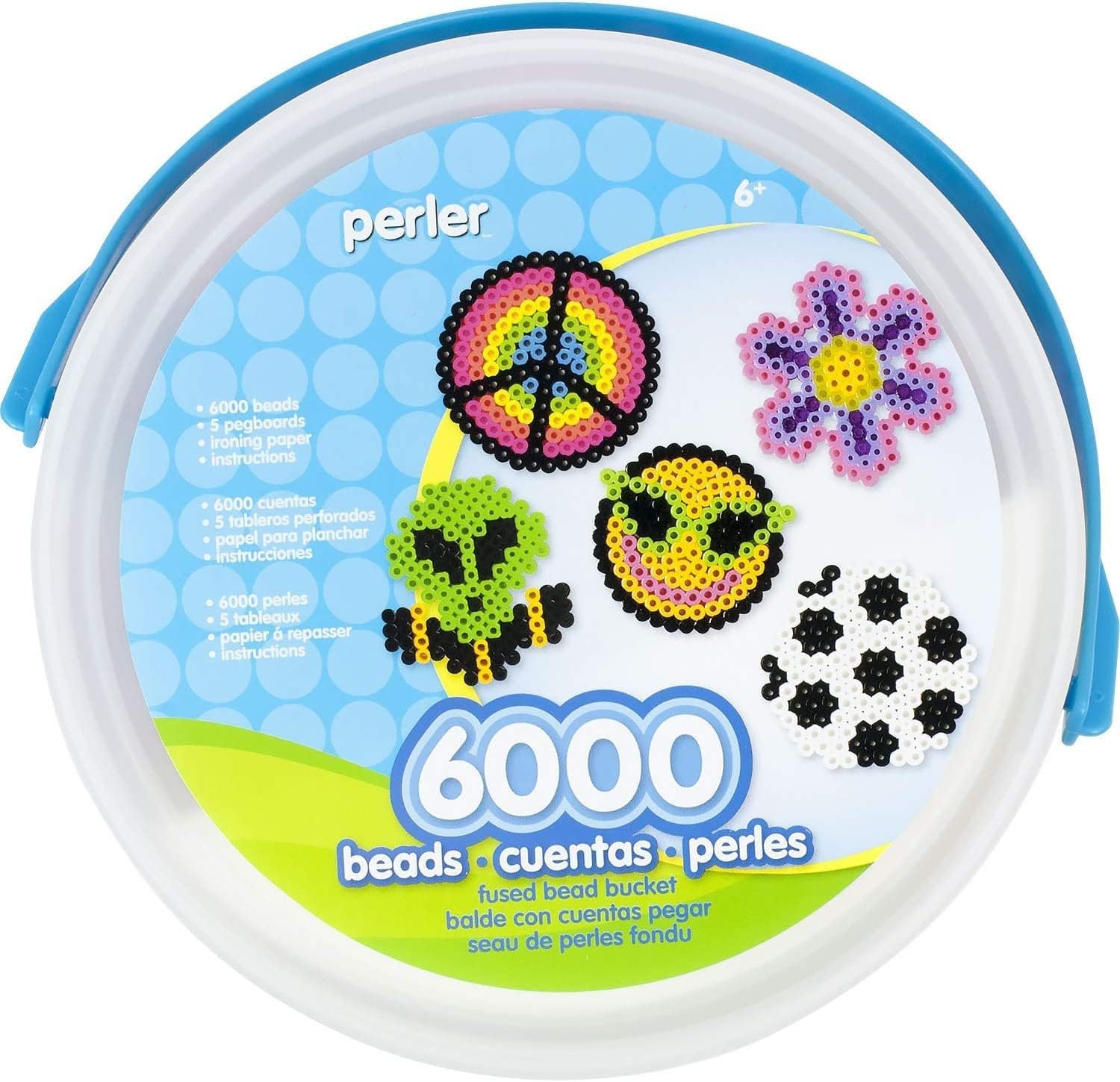 Fun Fusion Activity Bucket Multi-Mix, Perler Beads, Group Pack, 6000 Ct ...