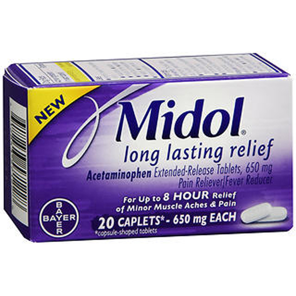 Midol Long Lasting Relief - 20 Caplets - Thrifty White Health Essentials
