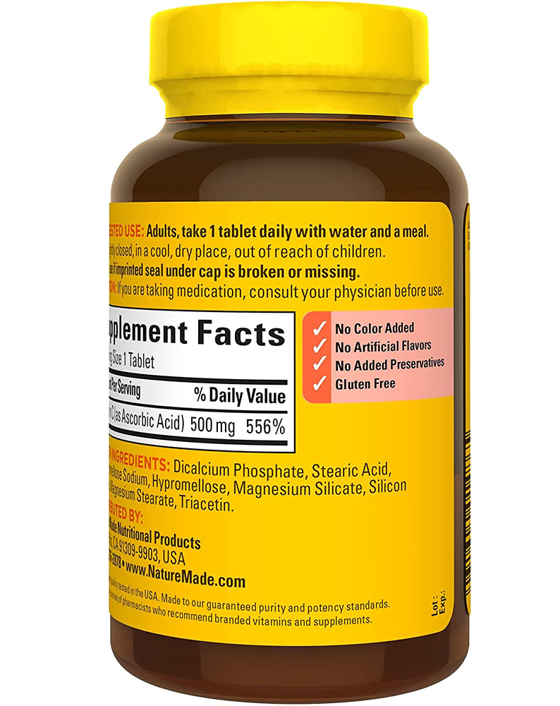 Nature Made Vitamin C 500 mg - 250 Tablets - Thrifty White Health ...