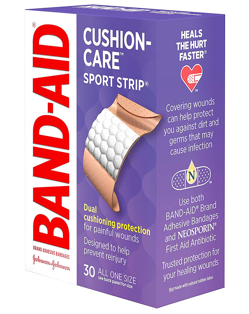 Band-Aid Sport Strip Extra Wide Adhesive Bandages All One Size ...