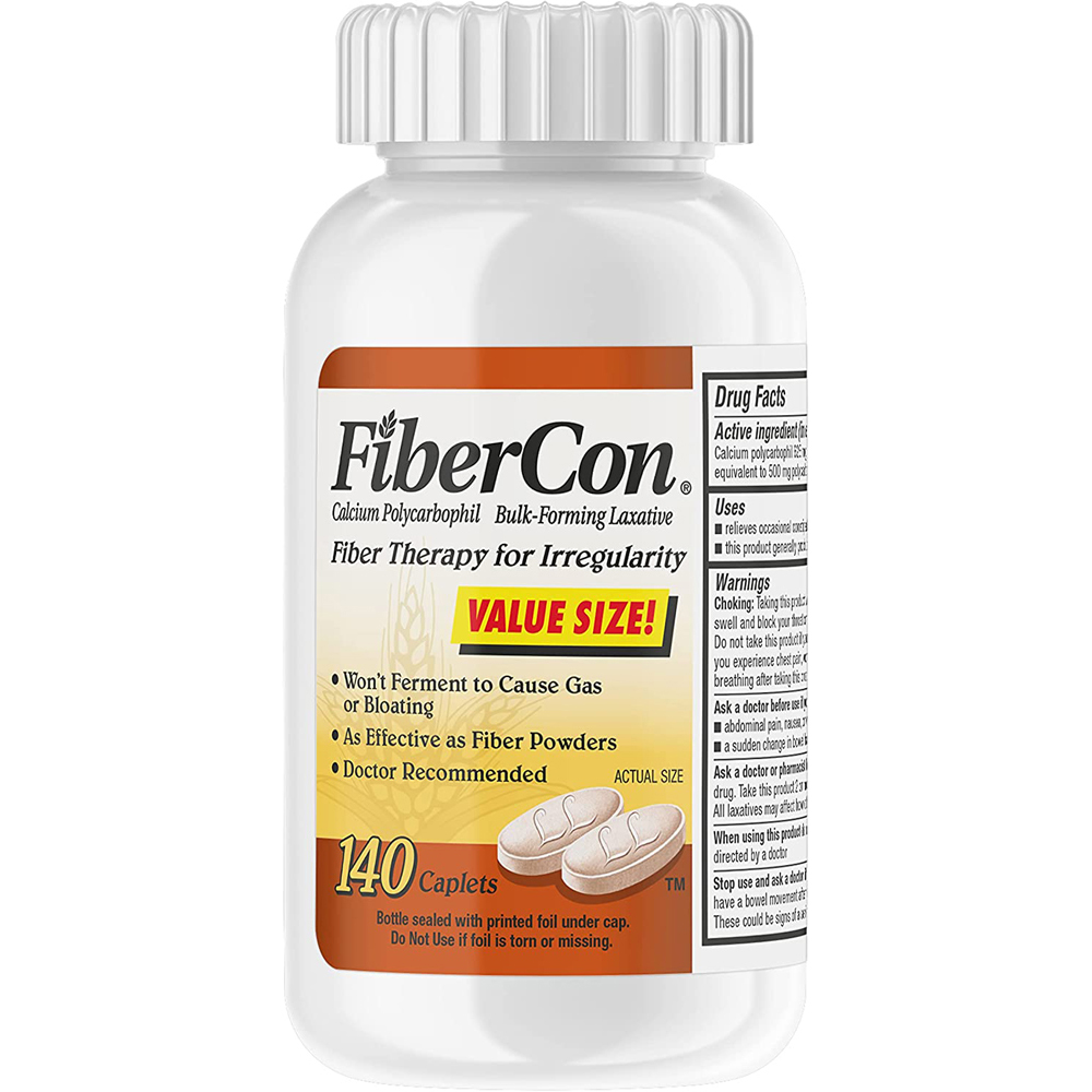 FiberCon Bulk-Forming Laxative Caplets - 140 ct - Thrifty White Health ...
