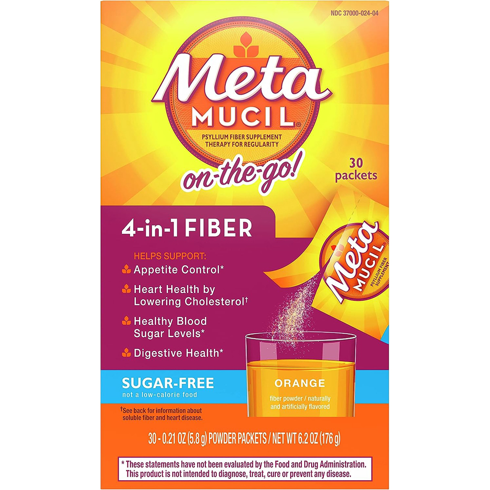 Metamucil MultiHealth Fiber Supplement On-the Go, SF Orange | Thrifty ...