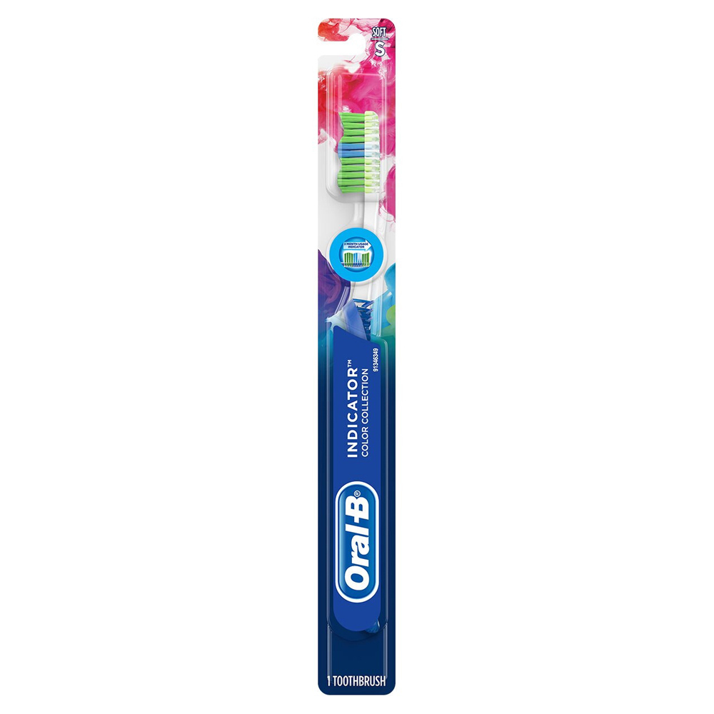 Oral-B Indicator Color Collection Toothbrush, Meadium | Thrifty White ...