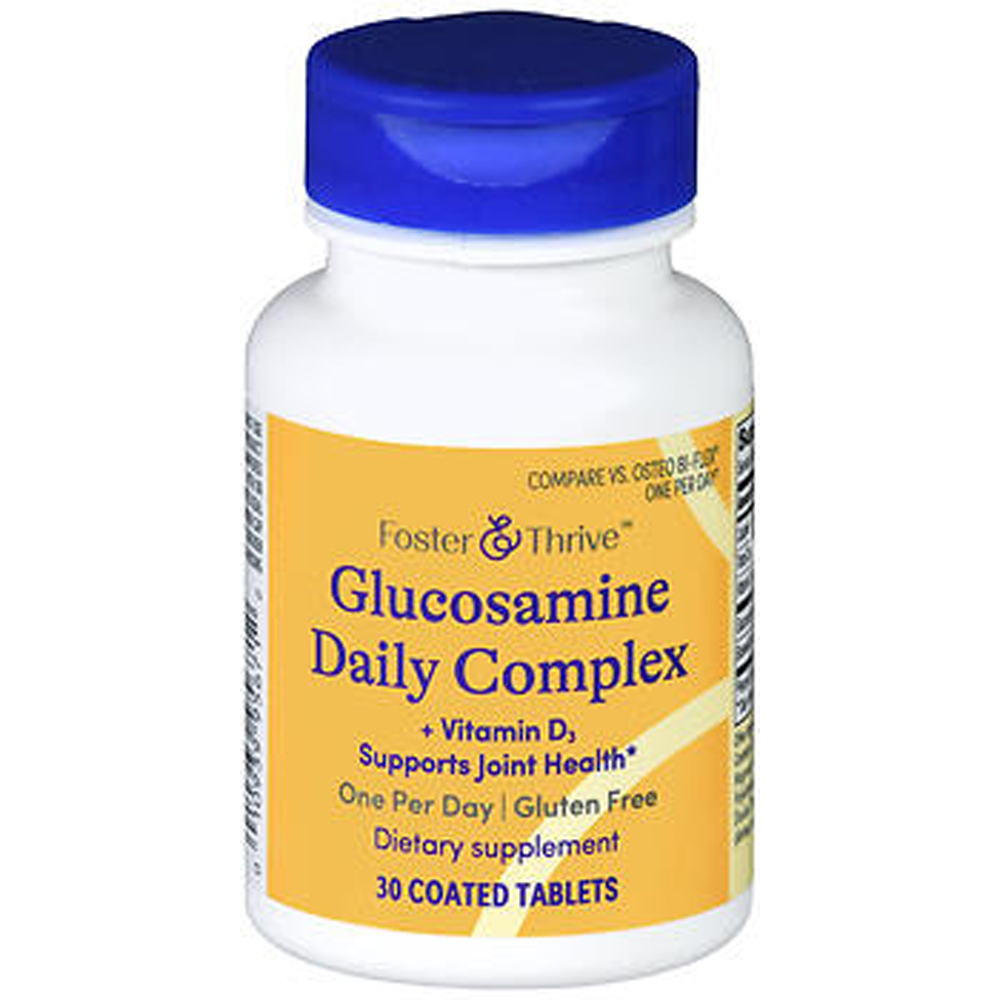 Foster & Thrive Glucosamine Daily Complex + Vitamin D3 Coated Tablets ...