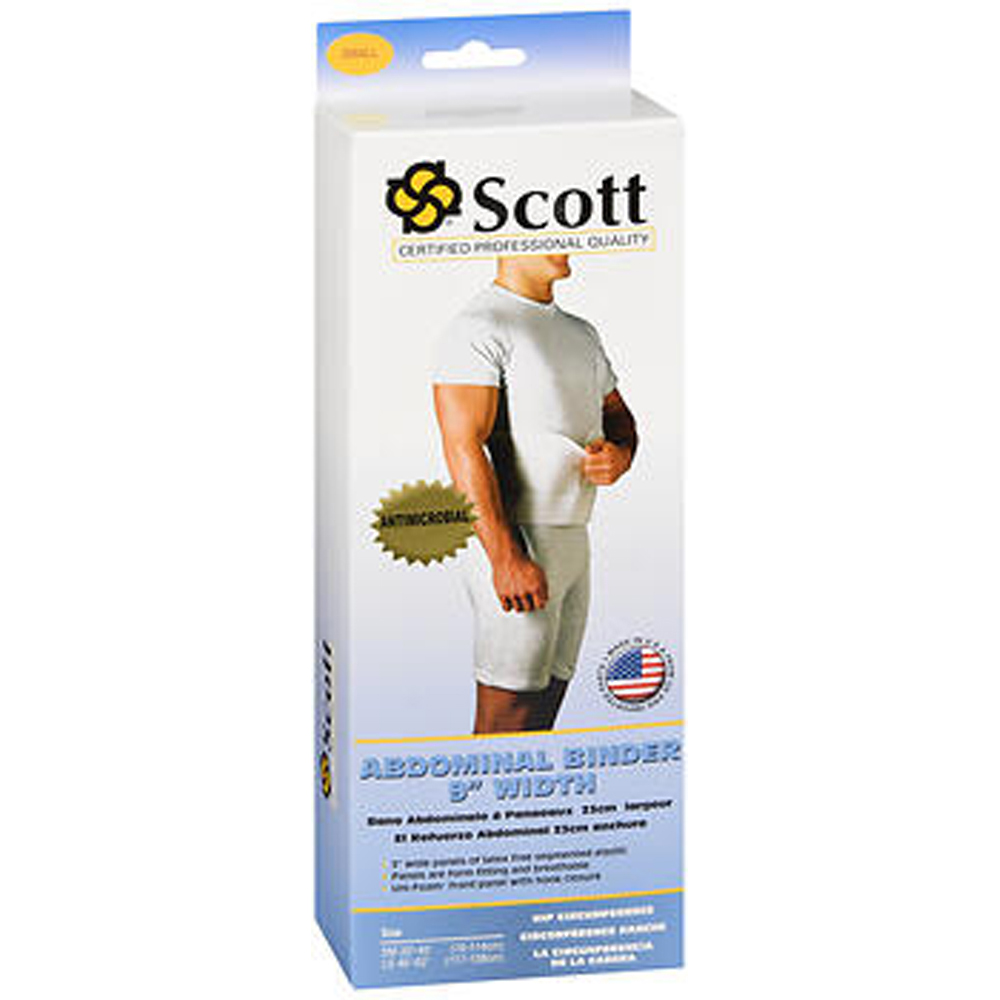 Scott Abdominal Binder 9 Inches Width Small - Each - Thrifty White ...