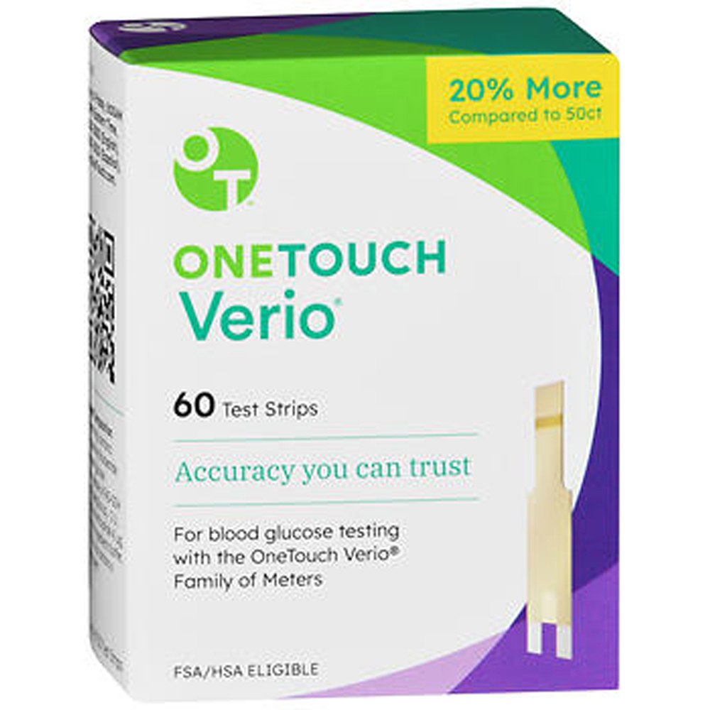 OneTouch Verio Test Strips - 60 ct | Thrifty White Health Essentials