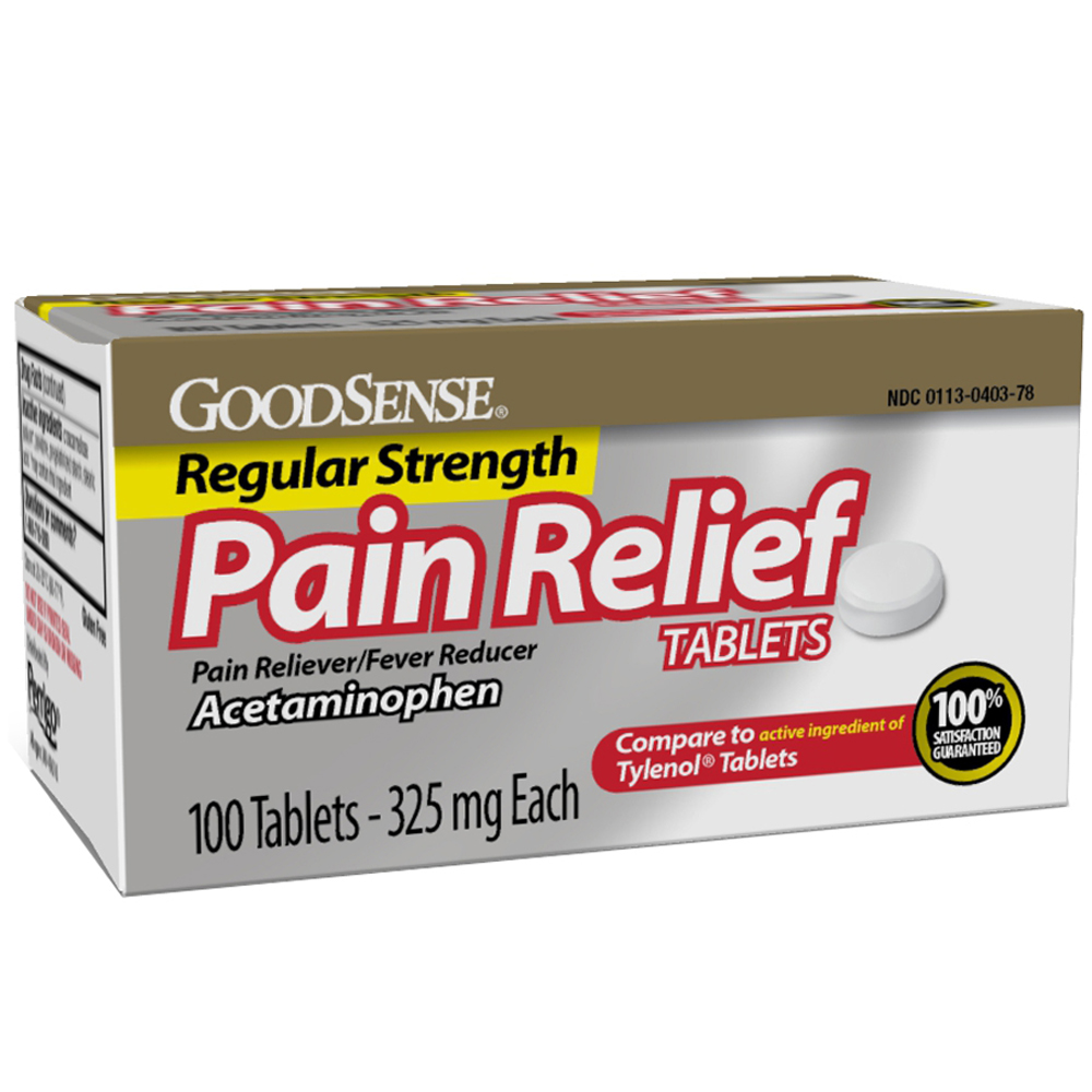 Good Sense RS Pain Relief Tablets, 325 mg - 100 ct | Thrifty White ...