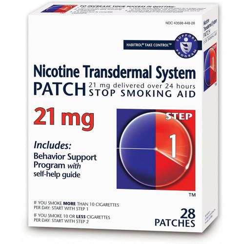 Habitrol Nicotine Transdermal System Patch 21 mg Step 1 - 28 ct - The ...