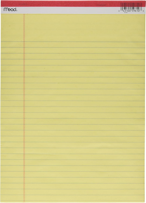 Yellow Legal Pad, Yellow | Thrifty White Health Essentials