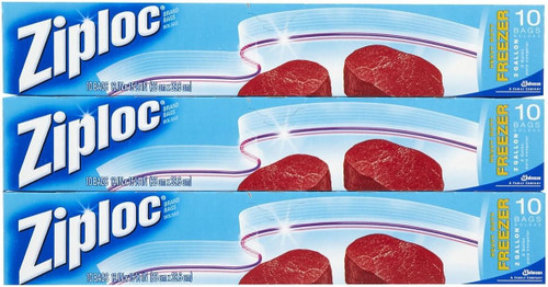 Ziploc Freezer Bags, Jumbo, Blue, 10 Ct | Thrifty White Health Essentials