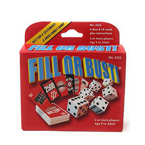 Fill Or Bust Card/Dice Game, 5"X7" | Thrifty White Health Essentials