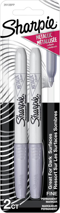 Sharpie Metallic Silver Permanent Marker, Silver, 2Ct. | Thrifty White ...