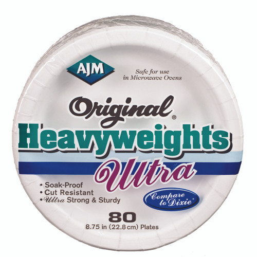 Heavyweight Paper Plates,9", 80 ct | Thrifty White Health Essentials