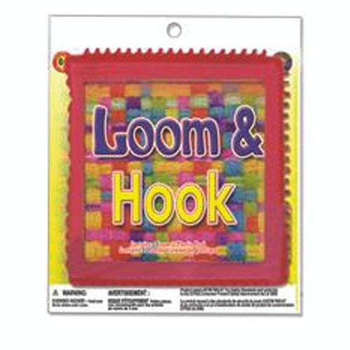 Pepperell Braiding Plastic Square Loop Weaving Loom with Hook, 7-1/4 x ...