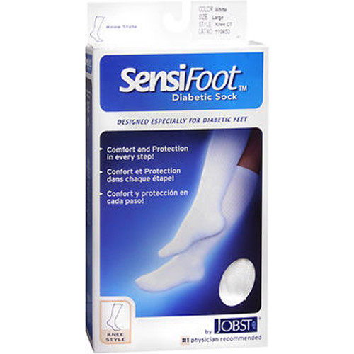 Jobst SensiFoot Unisex Mild Support Knee Style Closed Toe Diabetic ...