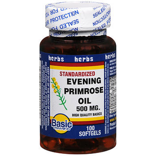 Basic Vitamins Evening Primrose Oil 500 mg Softgels | Thrifty White ...