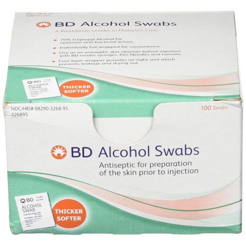 BD Alcohol Swabs - 100 ct - Thrifty White Health Essentials