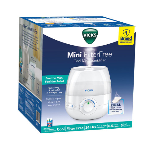 Vicks Mini Filter Free Cool Mist Humidifier - Thrifty White Health ...