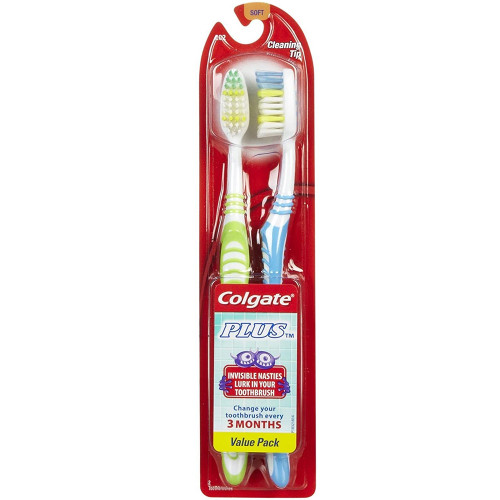 Colgate Plus Toothbrushes Soft Full Head Value Pack | Thrifty White ...