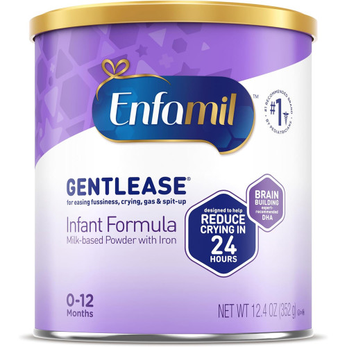 Enfamil Gentlease Infant Formula Milk-Based Powder with Iron - 12.4 oz ...
