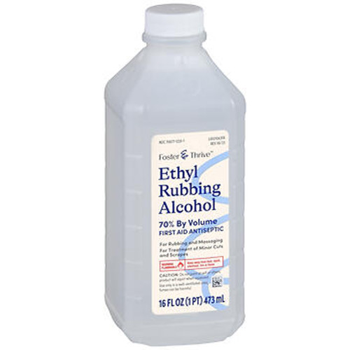 Foster & Thrive Ethyl Rubbing Alcohol 70% By Volume - 16 oz, 12ct ...